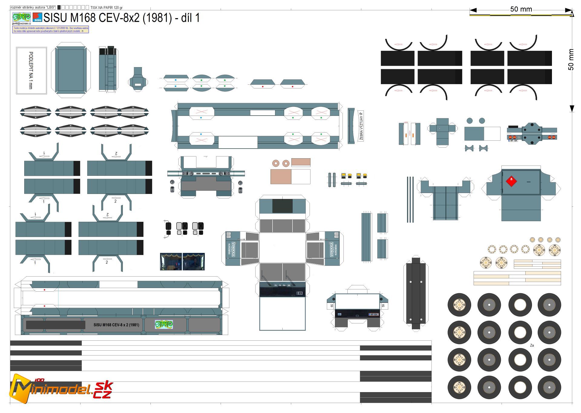 JJM O40 SISU M168 CEV-8 x 2 1981 - Minimodel Web